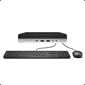 HP EliteDesk 800 G3 Mini Business Desktop PC Intel Quad-Core i5-6500T up to 3.1G,16G DDR4,256G SSD,VGA,DP Port,Windows 10 Professional 64 Bit-Multi-Language-English/Spanish (Renewed)