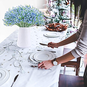 LYLYFAN Babys Breath Artificial Flowers,12 Pcs Gypsophila Real Touch Flowers for Wedding Party Home Garden Decoration