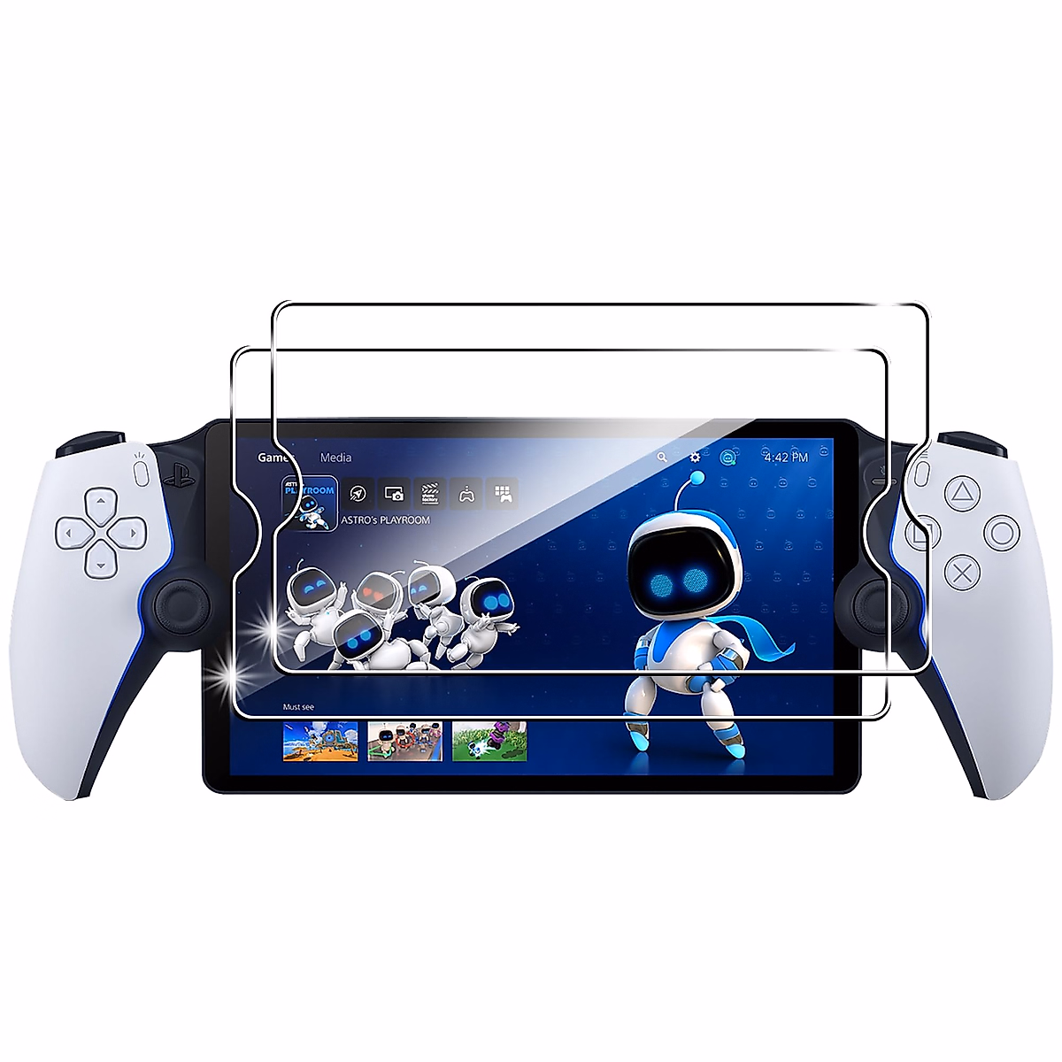 Fhyeugfy[2 Pack screen protector for PlayStation Portal ＆ Ps Portal Screen Protector, [Anti Scratch] [ HD Tempered Glass]