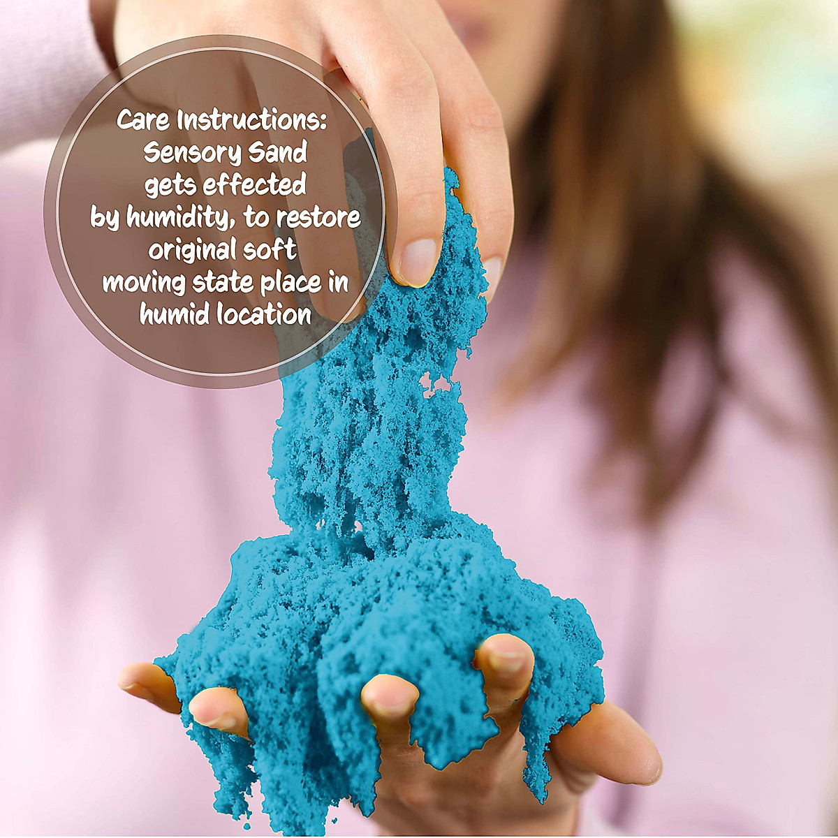 Sensory Sand Blue 5 Pounds of Sensory Play Sand Bulk Refill