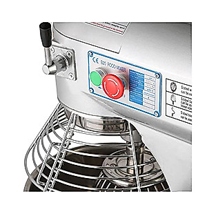 INTBUYING Commercial Food Mixer 15L Dough Kneading Machine Commercial Food Stand Mixer Double -speed Double-acting 304 Stainless Steel