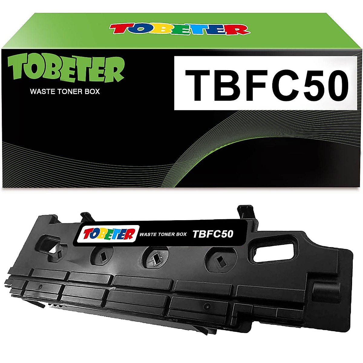 ToBeter Compatible TB-FC505 Waste Toner Replacement for Toshiba TBFC50 Waste Container Box for EStudio 2505AC 2515AC 2555C 3005AC 3015AC 3055C 3505AC 3515AC 3555C 4505AC 4515AC 4555C Printers (1-Pack)