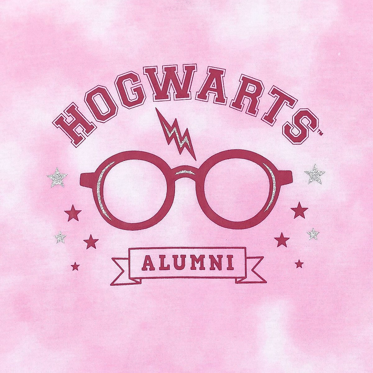 Harry Potter Little GirlsGirls Pajama Shirt and Shorts Sleep Set Tie Dye Pink 7-8