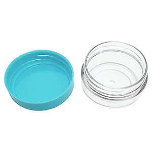 5g Travel Containers for Cosmetics and Skincare - 4 Clear Jars with Lids and 1 Cream Stick - Leakproof, Durable and TSA Approved