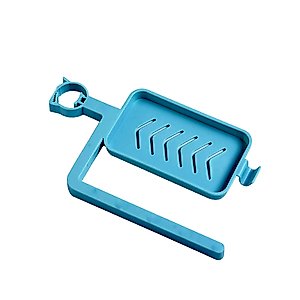 Dish Strainers for Kitchen Counter Punch- Kitchen Faucet Rack Countertop Wall Hanging Rack Sink Rack Rag Sponge Block Storage Rack Kitchen Sink Rack Metal