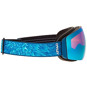 Oakley FLIGHT DECK M Snow Goggles Navy Blaze Strap/Prizm Snow Sapphire Iridium Lenses (OO7064-C2)