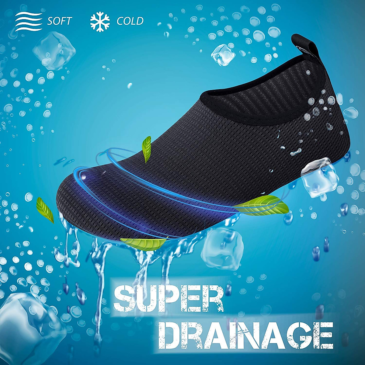 SIMARI Water Shoes for Women Men Aqua Socks Swim Surf Beach Barefoot Yoga Travel Camping Essentials Kayak Boat Accessories Quick-Dry Non Slip Adult Youth SWS002