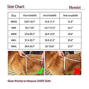 HCMIZI Fleece Lined Warm Dog Jacket for Puppy Winter Cold Weather,Soft Windproof Small Dog Coat (X-Large)
