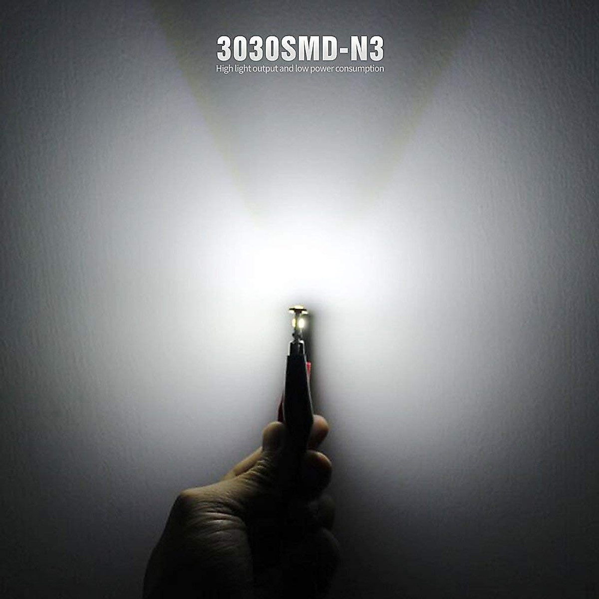 SIR IUS LED 194 LED Bulbs Extremely Super Bright 3030 Chipset for Car truck Interior Dome Map Door Courtesy Marker License Plate Lights Compact Wedge T10 168 2825 Xenon White Pack of 10