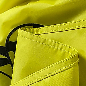 Hypoth Embroidery Double Sided Gadsden Flag 3x5 Outdoor- 340D Heavy Duty Nylon Dont Tread On Me Flags Banner- Libertarian Flag Canvas Header with Powerful Snake