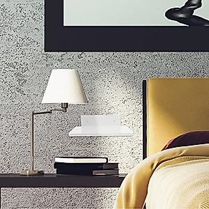 Wall Shelf Bathroom Shelves Self Adhesive Floating Shelves Wall Mounted Shower Caddy Bathroom Racks for Shampoo Toiletries Kitchen White White Shelf