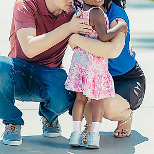 BOOPH 6 Pairs Girls Socks Ruffle Baby Frilly Turn cuff Socks White 4-6 Years