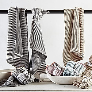Santa Barbara Design Studio Table Sugar Woven Cotton Dish Towel, 24 x 15.5-Inch, Grey