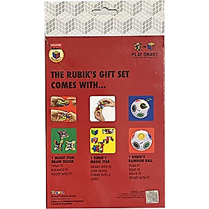 Rubik's Cube 3-Piece Gift Set (Rainbow Ball, Magic Star Puzzle and Magic Star Spinner) Pocket Educational and STEM Toy, Brain Teaser, Stress Relief, Fun, Additive Fidget Toys For Adults, Teen and Kids
