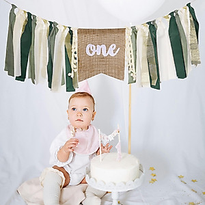 Nydotd 1st Birthday Highchair Banner Baby First Birthday Party Banner Decorations Wild Jungle Theme Safari One Year Birthday High Chair Banner Garland for Boy Baby Shower Supplies
