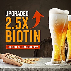 CRAZY SKIN Beer's Shampoo & Hair Pack 3.38 fl.oz Travel Size - Beer Yeast Biotin for Hair Regrowth, Thickening Protein, Keratin, Collagen - Repairing Damaged Tresses