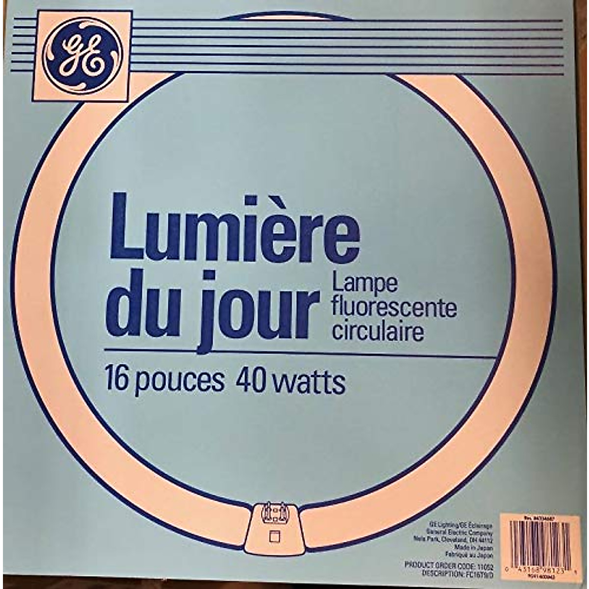 GE 6 Pieces 11052 FC16T9/D 40 Watts 16 Inches 4 Pin Long Circular T9 Fluorescent Tube Light Bulb