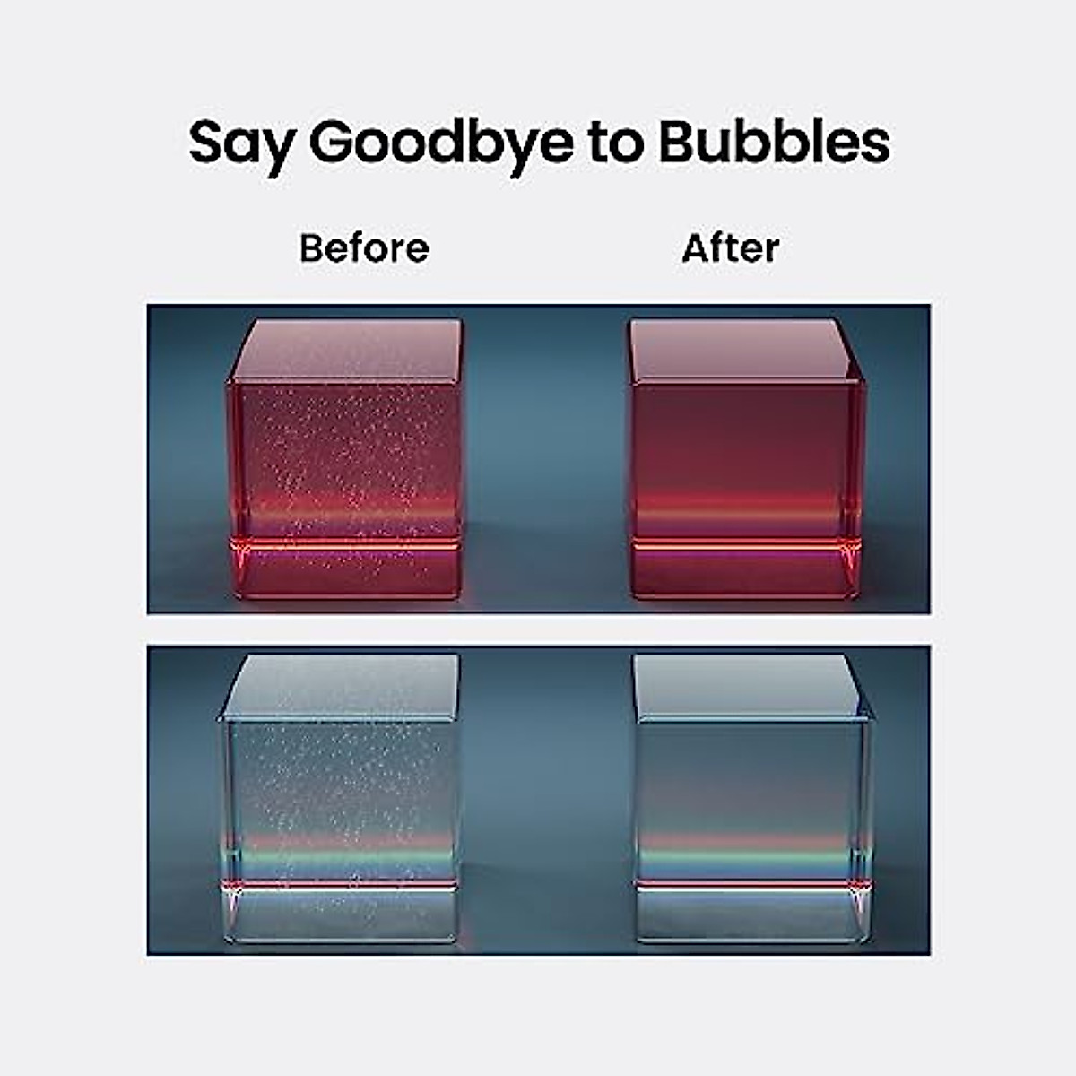 Resiners Holographic Ultra Fine Glitter Powder and Resin Bubble Remover - Metallic Epoxy Resin Glitter & -95kPa Vacuum Degassing Chamber, Epoxy Resin Airless Machine for Arts Crafts Jewelry M