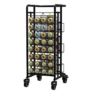 yeshine 32 Can Spray Paint Cart Spray Paint Storage Rack Metal Spray Can Holders Heavy Duty Spray Paint or Lube Can Aerosol Can Holder Spray Paint Can Rack Organizer for Garage and Craft Workroom