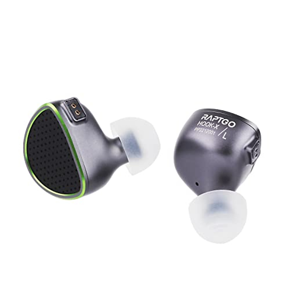 Linsoul RAPTGO Hook-X 14.2mm Open Planar Diaphragm Driver + PZT Driver HiFi in-Ear Earphone with Detachable 0.78 2pin OCC Cable for Musician Audiophile