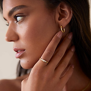 PAVOI 14K Engagement Ring (White Gold, 7)