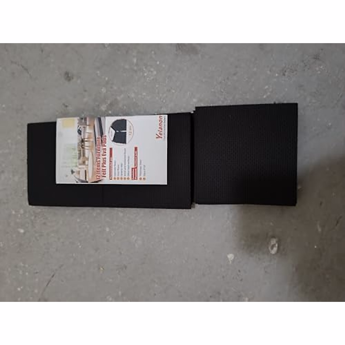 Yelanon Non Slip Furniture Pads -12pcs 4" Furniture Grippers Hardwood Floors, Non Skid for Furniture Legs,Self Adhesive Rubber Feet, Anti Slide Furniture Floors Protectors for Keep Couch Stoppers