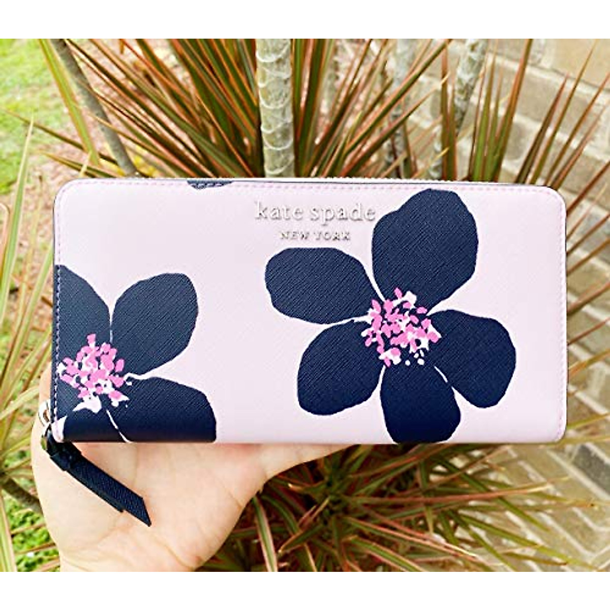 Kate Spade Cameron Grand Flora Neda Large Continental Wallet Serendipity Pink