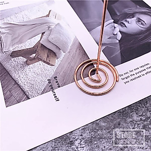 KIPETTO 10PCS Table Number Holder Name Place Card Holder with Flamingo Menu Memo Clips for Wedding Party Favors, Rosegold