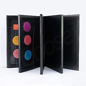 Coosei 4-Layer Book Shaped Magnetic Eyeshadow Palette Empty Makeup Storage Box For Eyeshadow Lipstick Blush Powder extra large big space