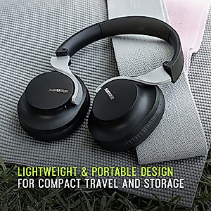 Shure AONIC 40 Over Ear Wireless Bluetooth Noise Cancelling Headphones with Microphone, Studio-Quality Sound, 25 Hour Battery Life, Fingertip Controls, iPhone & Android Compatible - Black