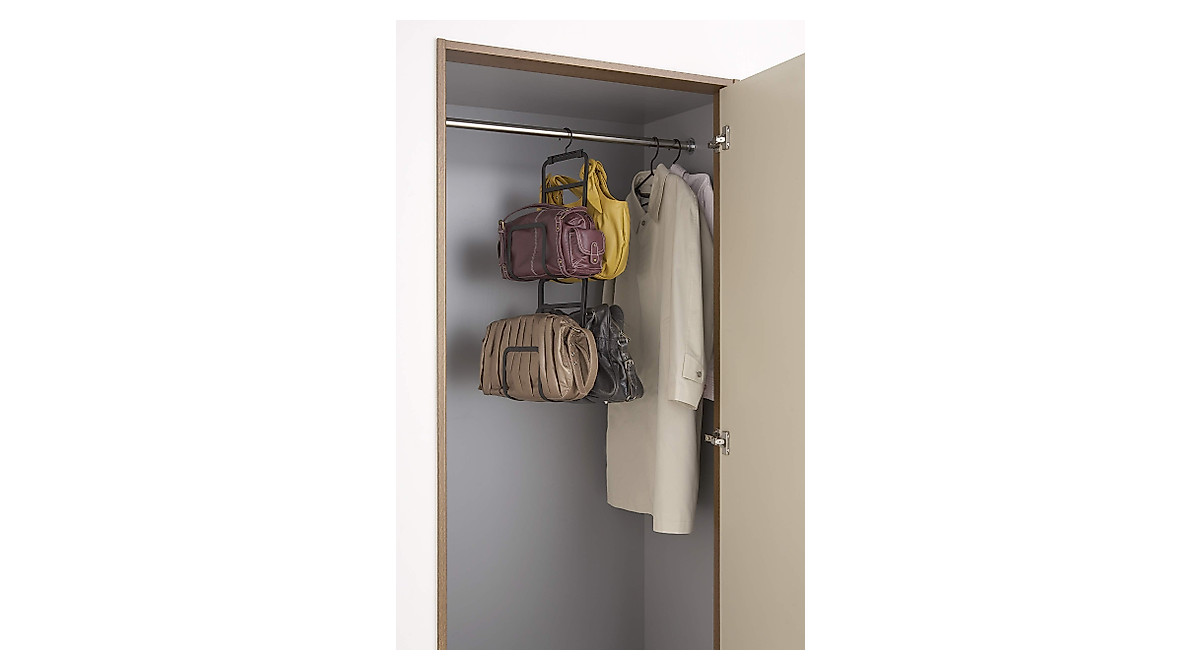 Yamazaki Black Bag Holder - Stylish Storage Solution
