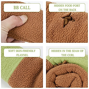 Andiker Dog Squeaky Toy, Dog Snuffle Toy with 3 Noisemakers Cute Snail Shape Dog Puzzle Toys IQ Training Treat Dispenser for Dog to Release Stress and Kill The Boring Time (Green)