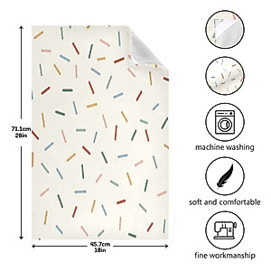 Kigai Colorful Sprinkles Kitchen Towels 18x28inch Ultra Soft Absorbent Quick Drying Kitchen Dish Towels Washable Cleaning Cloths Hand Towels Tea and Bar Towels, 4 Pack