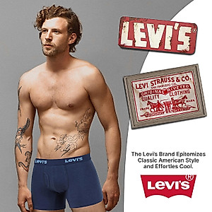 Levi's Boxer Briefs for Men, Cotton Stretch Breathable Men's Underwear 3 Pack Assorted