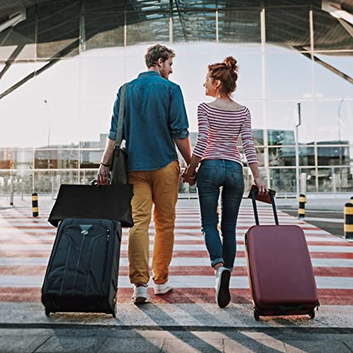 Garment Bags for Travel, Heavy Duty 43" Hanging Suit Bag for Men, Double Sides Zipper & 3 Large Mesh Pockets, Suit Cover for Traveling Monogrammed Closet Clothes Storage