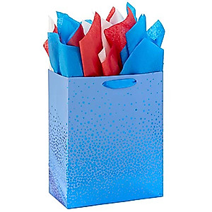 Hallmark Red, White and Blue Bulk Tissue Paper for Gift Wrapping (120 Sheets) for Gift Bags, Birthdays, Graduations, Fourth of July, Christmas, Hanukkah