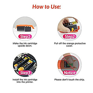 E-Kongton Ink Cartridges 280 281 for C A K E Printer, PGI-280 CLI-281 Ink Cartridge for C A K E Maker, Work with PIXMA TR7520 TS6120 TS6220 TS6320 TS8120 TS8220 TS9120 TS702 Printer, 5 Pack.