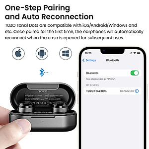 TOZO T12 (Compact Ergonomic Edition) Wireless Earbuds Bluetooth 5.3 Headphones, Call ENC Noise Cancelling Mic, 55Hrs Playtime App Customize EQ IPX8 Waterproof LED Digital Display Premium Sound Headset
