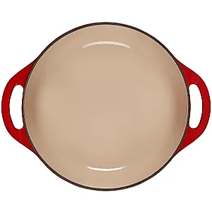 Le Creuset Enameled Cast Iron Shallow Round Oven, 2.75 Qt., Cerise