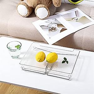 RRMMAN 2 Pack Stackable Cabinet Shelf Organizer Storage Rack,Stackable Shelves for Cabinets & Countertop - Storage Shelf Organizer Stand Racks,Suitable for Multiple Scenes Such as Living Room