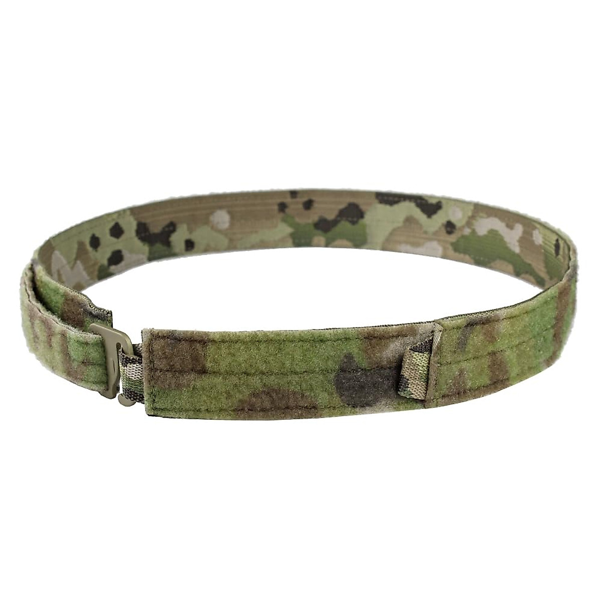 Tactical Inner Belt G Hook Underbelt Buckleless Loop Lining Battle Inner Duty Belt for Mens Waist EDC Gear (Multicam, Medium(31"-40"))