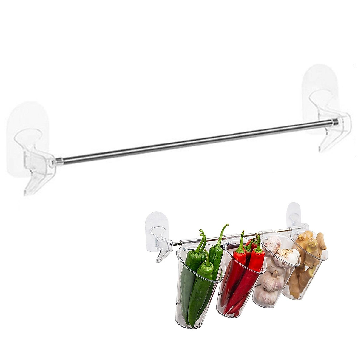 Clear Fridge Organizer Bins,Clear Fridge Boxes - Multifunctional Refrigerator BPA Free Organiser, Transparent Kitchen Side Door Cabinet, Pantry Container Shenbo