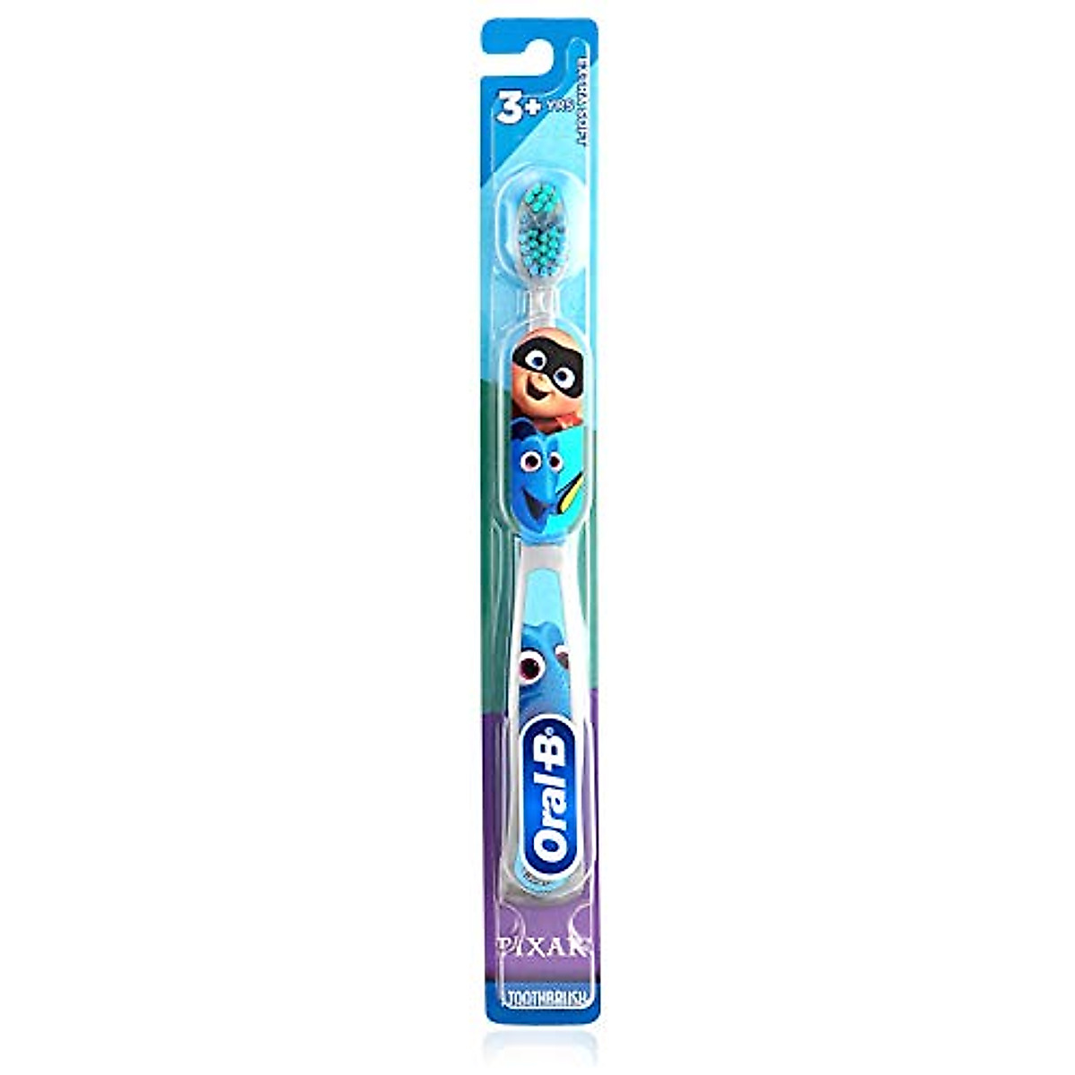 Oral-B Battery Powered Kids Manual Toothbrush, Finding Dory Characters, for Children and Toddlers 3+, Extra Soft Bristles - Pack of 6 (Characters and Colors Vary)