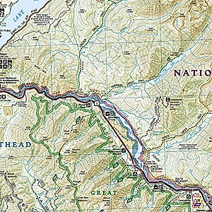 Glacier and Waterton Lakes National Parks Map (National Geographic Trails Illustrated Map, 215)