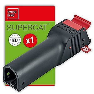 SWISSINNO Mouse Trap No See No Touch . Effective, non-contact + non-visible Catch + Kill with no-fail catching. Pre-baited with Food Bait. Humane Certified Design, Easy to Use, Safe + Reusable (1x)