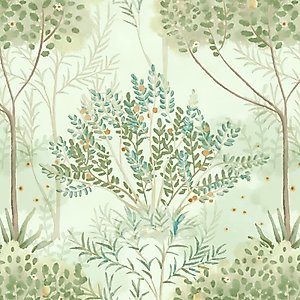 Livebor Floral Peel and Stick Wallpaper Green Floral Contact Paper 17.7inch x 118.1inch Tree Wallpaper Peel and Stick Green Floral Wallpaper for Bedroom Self Adhesive Removable Wall Paper Decorative