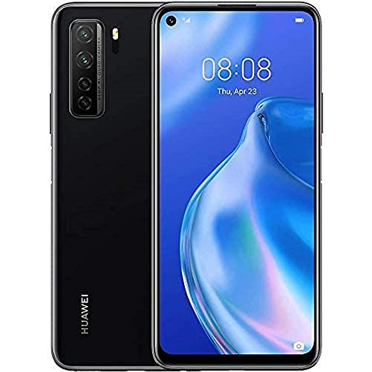Huawei P40 Lite 5G Dual-SIM 128GB ROM + 6GB RAM (GSM Only | No CDMA) Factory Unlocked Android Smartphone (Black) - International Version