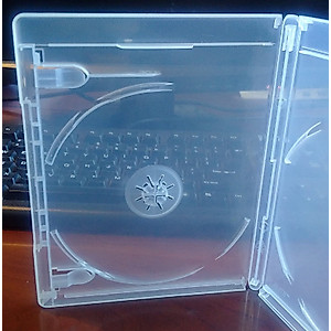Viva Elite New 5 Clear Blu-Ray Double Case Box 12.5 mm Standard Size WITH Logo Hold 2 Discs