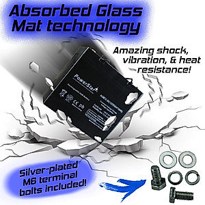 Pride Mobility 12V 55Ah 22NF AGM Deep Cycle Battery Replaces UPG 55ah-2YR Warran