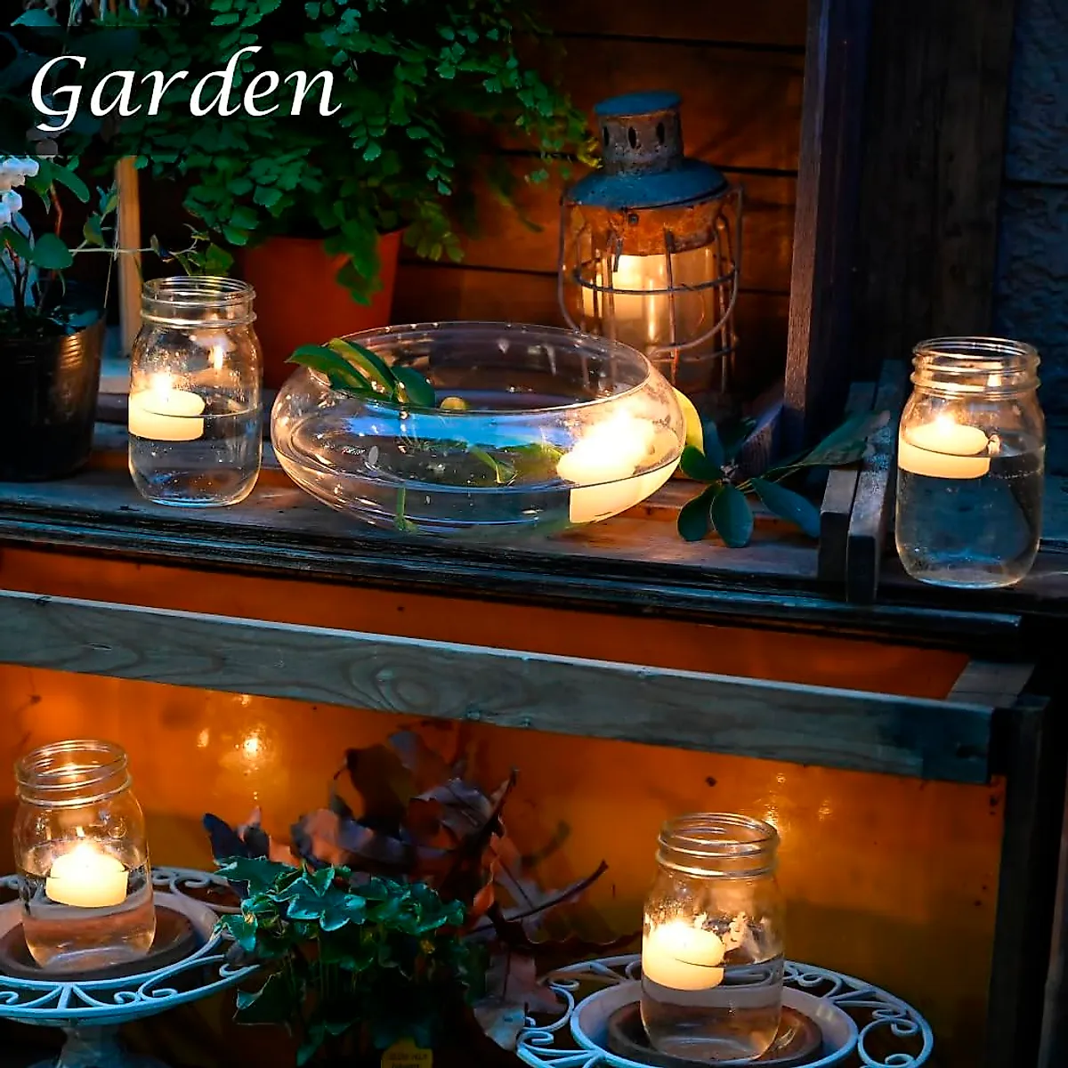 3inch White Floating Candles, 12PACK 13-15Hours Unscented Dripless Wax for Cylinder Vases, Centerpieces at Wedding, Birthday,Party, Pool, Holiday (12PACK, White)